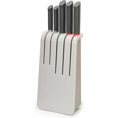 Knife Block Joseph Joseph Duo Red Gray (5-Piece) | Cookwarestore