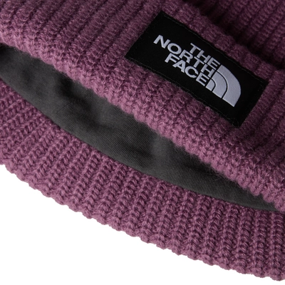 North face purple beanie store