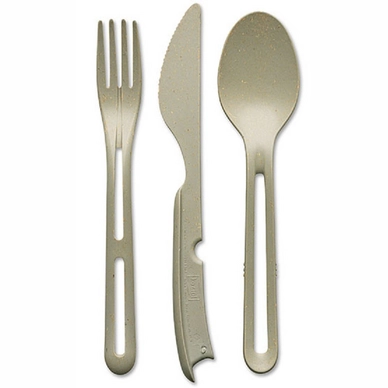 Cutlery set Koziol Bio-Circular Klikk Nature Desert Sand (3-piece ...