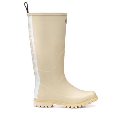 Superga Women 799 Rubber Boots Letter Light Beige | De Schoenenfabriek