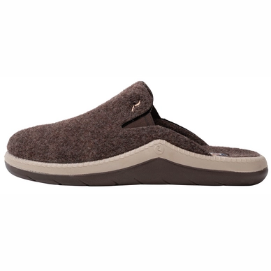 Pantoffel Romika Men Mokasso 2.0 Felt Brown | Sloffenstore
