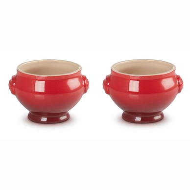 Soepkom Le Creuset Kersenrood 600ml (Set van 2) | Etrias.nl