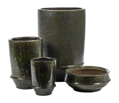 Flower Pot Serax 02 L Dune Dark Green (38 x 38 x 56 cm) | Cookwarestore