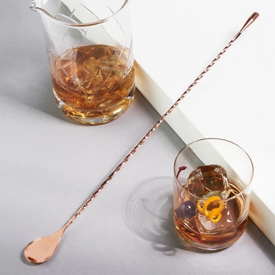 Cocktail spoon Viski Weighted Bar Spoon Copper 40 cm | Cookwarestore