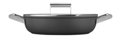 Diepe Pan Smeg 50's Style Zwart 28 cm | Kookexpert