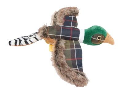 Animal Toys Barbour Dog Pheasant Toy Classic Tartan | Outdoorsupply.co.uk