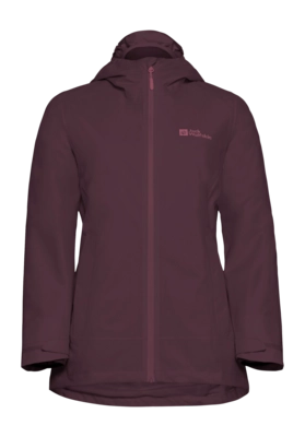 Jacket Jack Wolfskin Women Moonrise 3 In 1 Amaranth | Outdoorsupply.co.uk