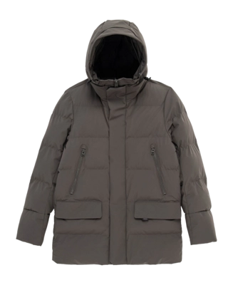 Jas Krakatau Men Cassini Quilted Parka Qm571 Dark Fossil | Outdoorsupply