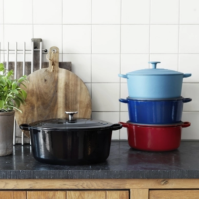 Braadpan BK Bourgogne Chili Red 28 cm | Kookexpert