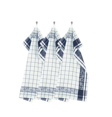 Keukendoek Tiseco Home Studio Pharao Arabesque Dark Blue (Set van 3 ...