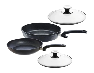 Koekenpannenset Fissler Adamant met Glasdeksels (2-delig) | Kookexpert