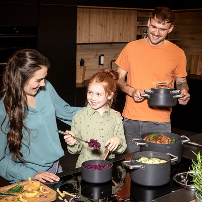 Cooking Pot Rösle ProNero Ebonic with Lid 20 cm | Cookwarestore