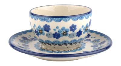 Cup and Saucer Bunzlau Castle Winter Garden (170 ml) | Cookwarestore