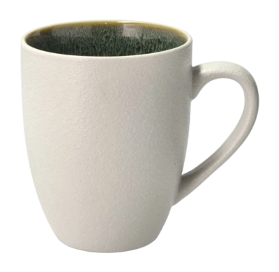 Mug Bitz Gastro White / Green 300 ml (Set de 4) | Cuisineetcocotte