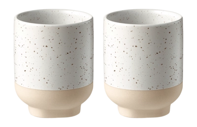 Mok Bolia Forma Tall White/Sand 330 ml (Set van 2) | Interior Lifestyle
