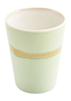 Mug Salt & Pepper Flow Green 370 ml (Set of 4) | Cookwarestore