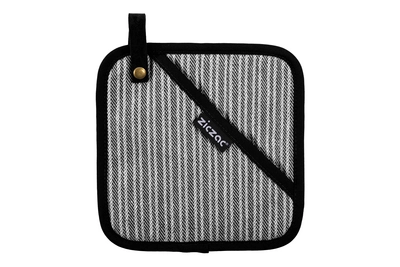 Topflappen ZicZac Venton Black / Grey (2er-Set) | Kochexperte