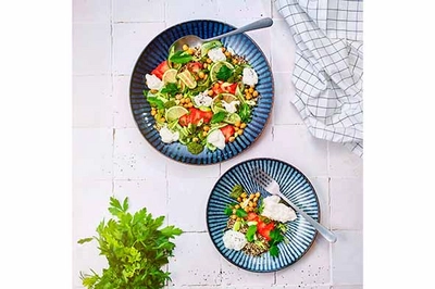 Assiette plate Cosy & Trendy Atlantis Stripe 27,5 cm (4 pièces ...