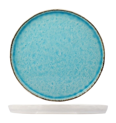 Plat Bord Cosy & Trendy Laguna Azzurro 27 cm (Set van 4) | Kookexpert