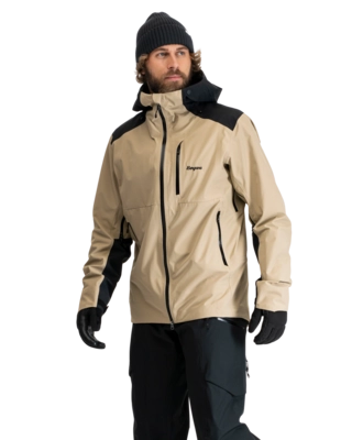 Ski Jacket Bergans Men Oppdal 3L Shell Jacket Sandstone/Black ...