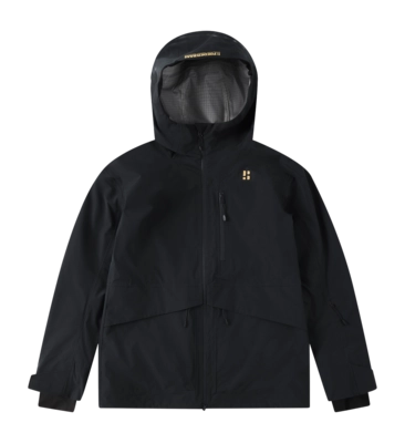 Ski Jacket Poederbaas Men Freeride 3L Shell Jacket Black ...