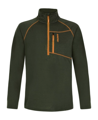 Skipully Protest Men Prtrekody 1/4 Zip Active Top Kale green | Outdoorsupply