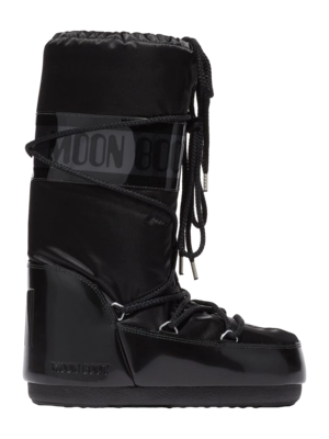 Bottes de Neige Moon Boot Enfant Icon Glance Black | Bottespluie