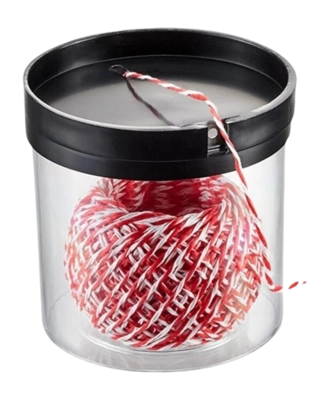 Touwdispenser Gefu Filio Met Slagerstouw "Rood/Wit" Transparant ...