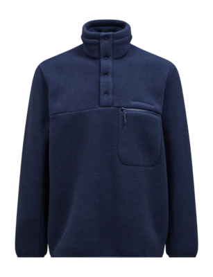 Pullover Peak Performance Fleece Snap T-Neck Herren Blue Shadow ...