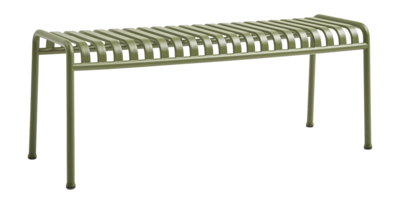Tuinbank HAY Palissade Bench Olive Powder Coated Steel | Etrias.nl