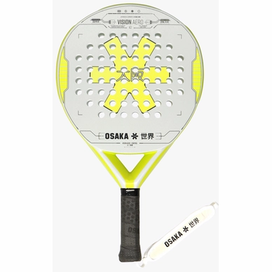 Padel Racket Osaka Vision Aero Control Grey Lime | Etrias.nl