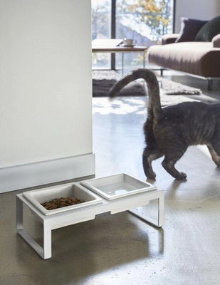 Voederbak Yamazaki Tower Set White | Stijlvol in Huis