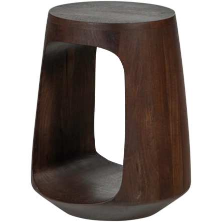 WOOOD Bayo BijzetTafel - Mangohout - Bruin|Walnoot - 45x33x33 | fonQ.nl