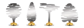 Kerstdecoratie Alessi Barkplace Tree Porcelain (Set van 4) | Kookexpert