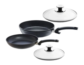 Koekenpannenset Fissler Adamant met Glasdeksels (2-delig) | Kookexpert