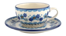 Cup and Saucer Bunzlau Castle Winter Garden (170 ml) | Cookwarestore