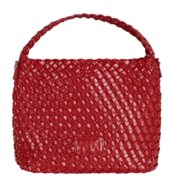 Schoudertas Alix The Label Women Lacquar Braided Bag Bright Red | Causeways