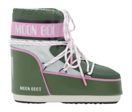 Schneestiefel Moon Boot Icon Low Space Racing Unisex Forest Green ...